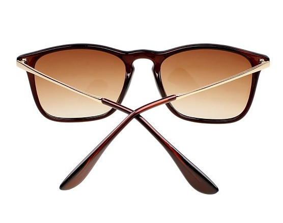 Unisex Metal And Plastic Frame D Shape Resin Lens Oversized Sunglasses ...