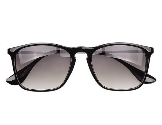 Unisex Metal And Plastic Frame D Shape Resin Lens Oversized Sunglasses ...