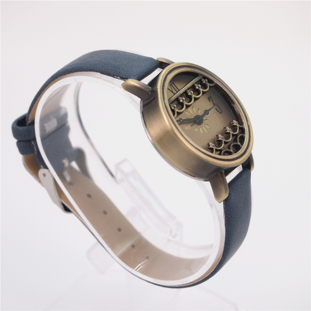 Blue Cute Leather Watch With Wave On Top 45 on Luulla