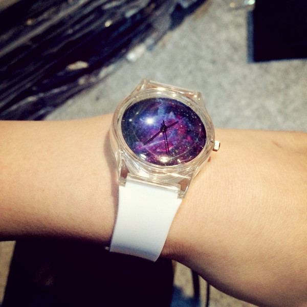 Starry Sky Printed Surface Casual Watch 050226 on Luulla